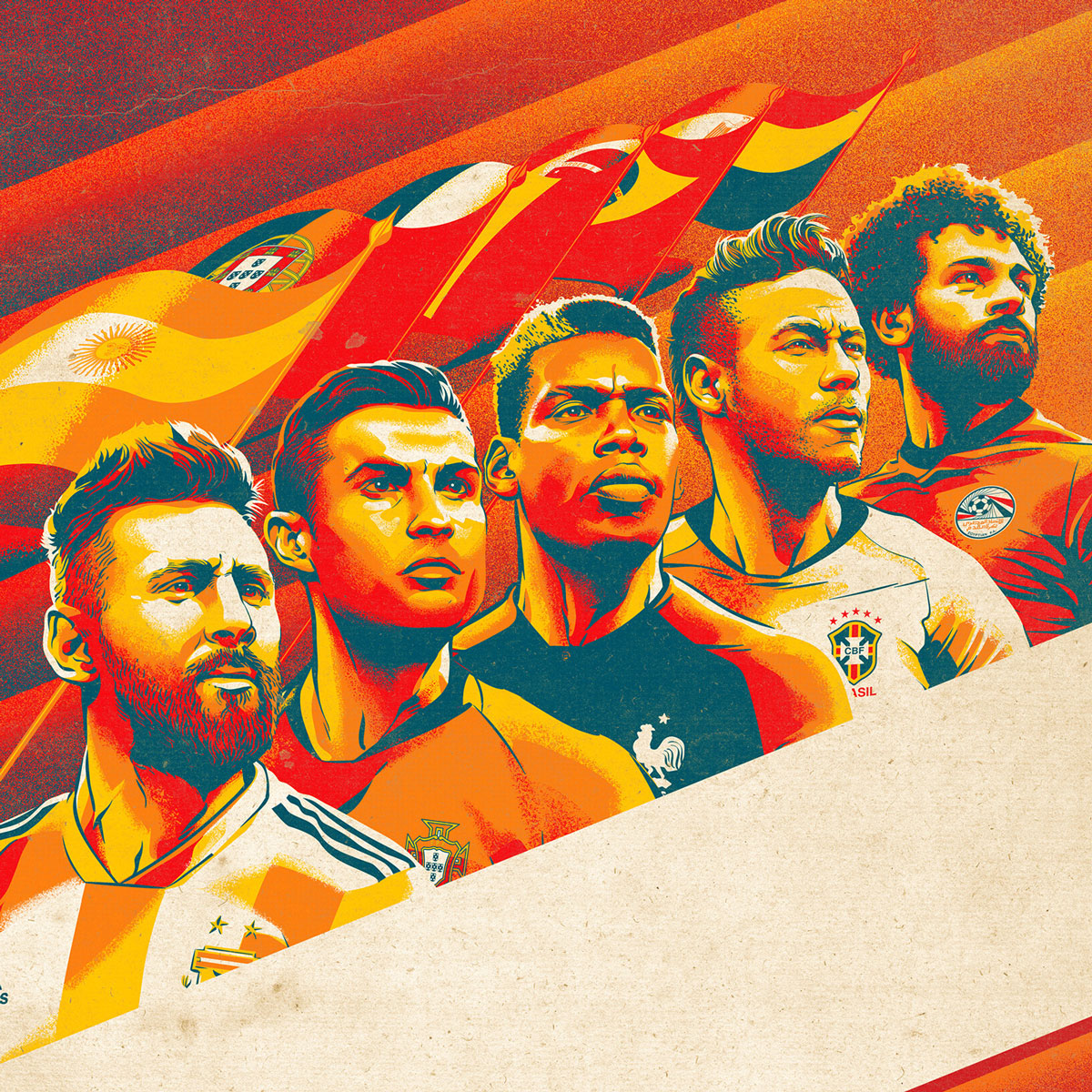 World Cup 2018 Illustrations by Cristiano Siqueira | CreativesFeed